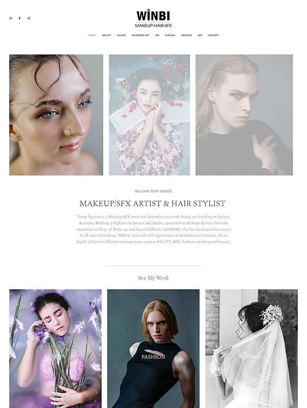 Best Makeup Artist Portfolio Website Examples - Pixpa