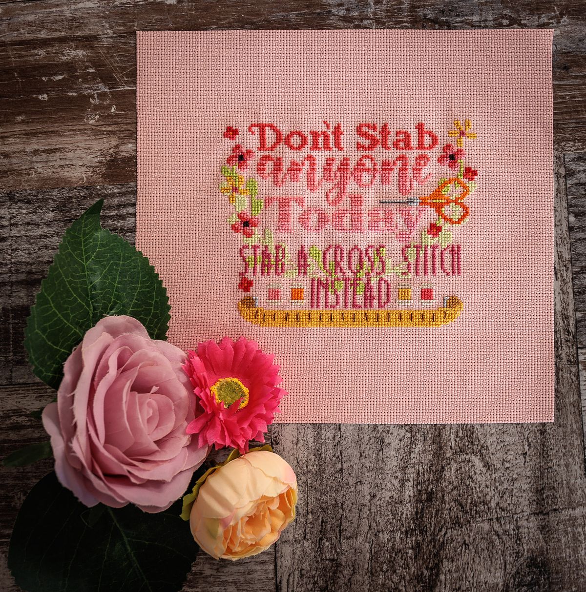 Funny Snarky Cross Stitch Pattern