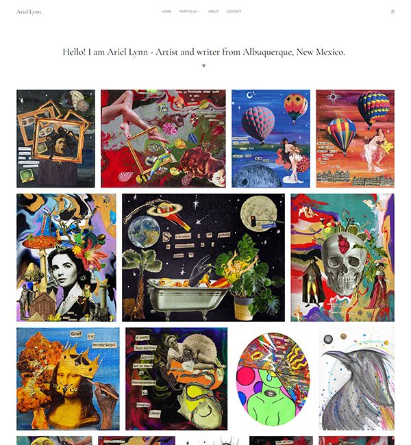 Best Artist Portfolio Website Examples - Pixpa